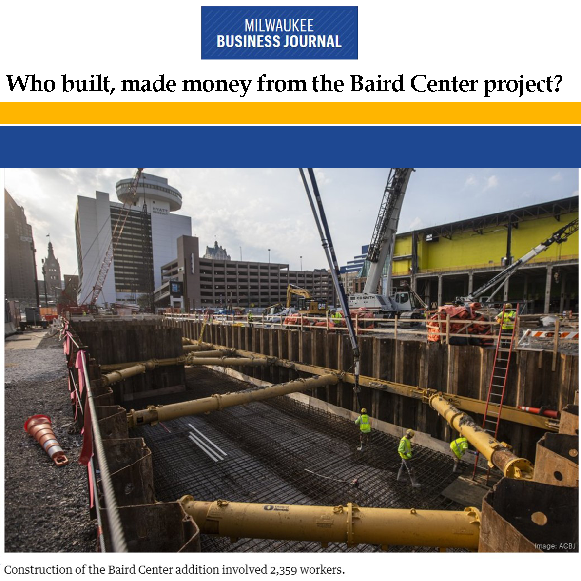 Baird Center Expansion Project - Construction Updates