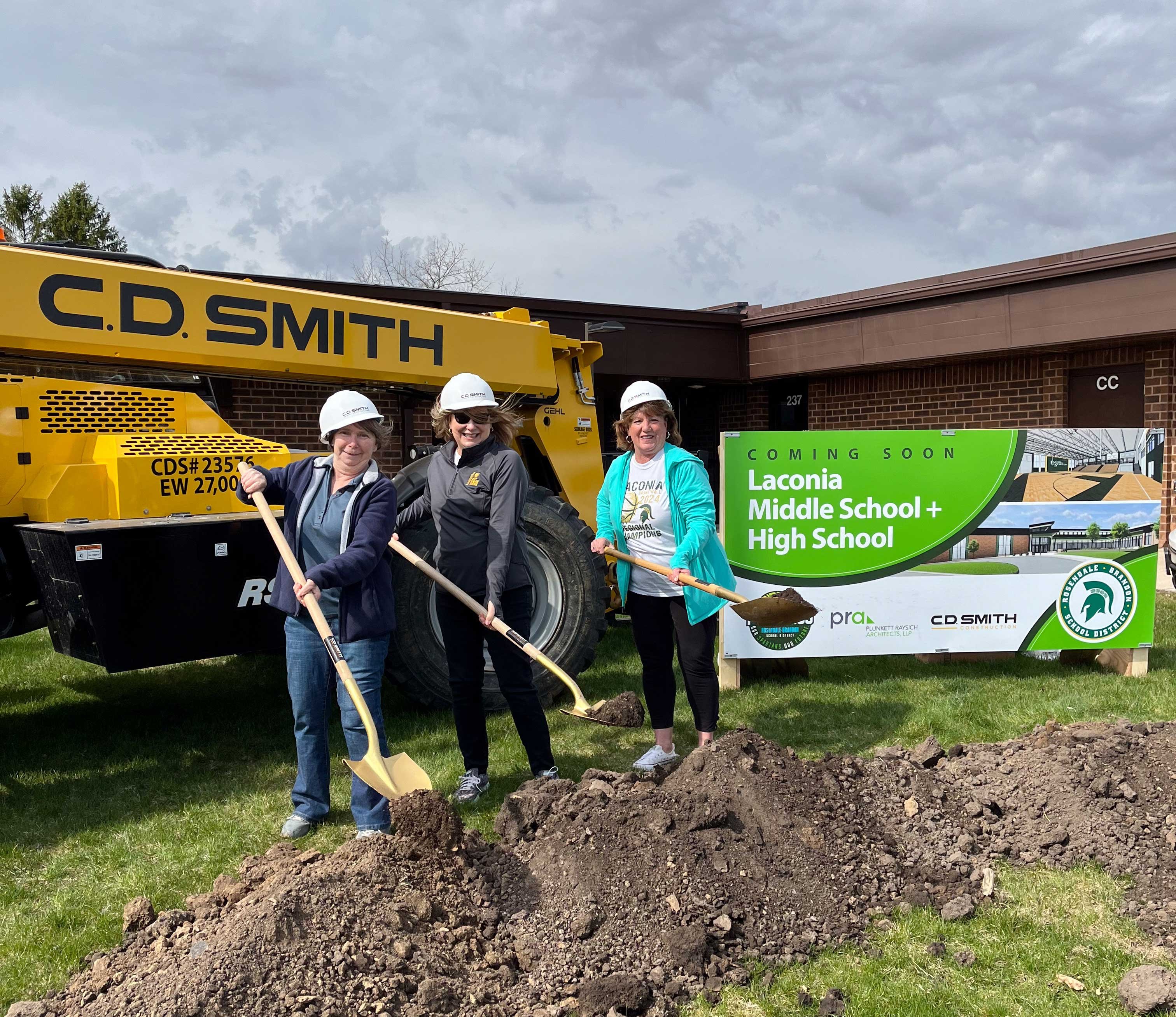 Rosendale-Brandon School District Hosts Groundbreaking at Laconia ...