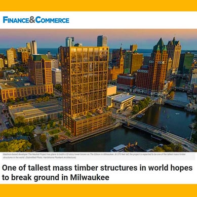 Neutral.Edison Mass Timber Construction Project News | Milwaukee-Wisconsin
