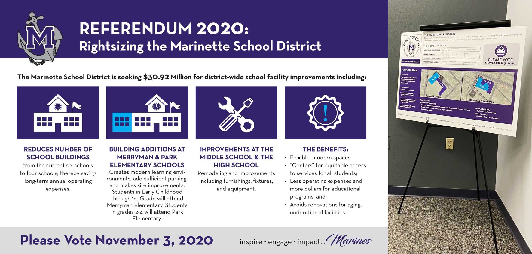 Marinette School District Project: Right-Sizing Educational Spaces