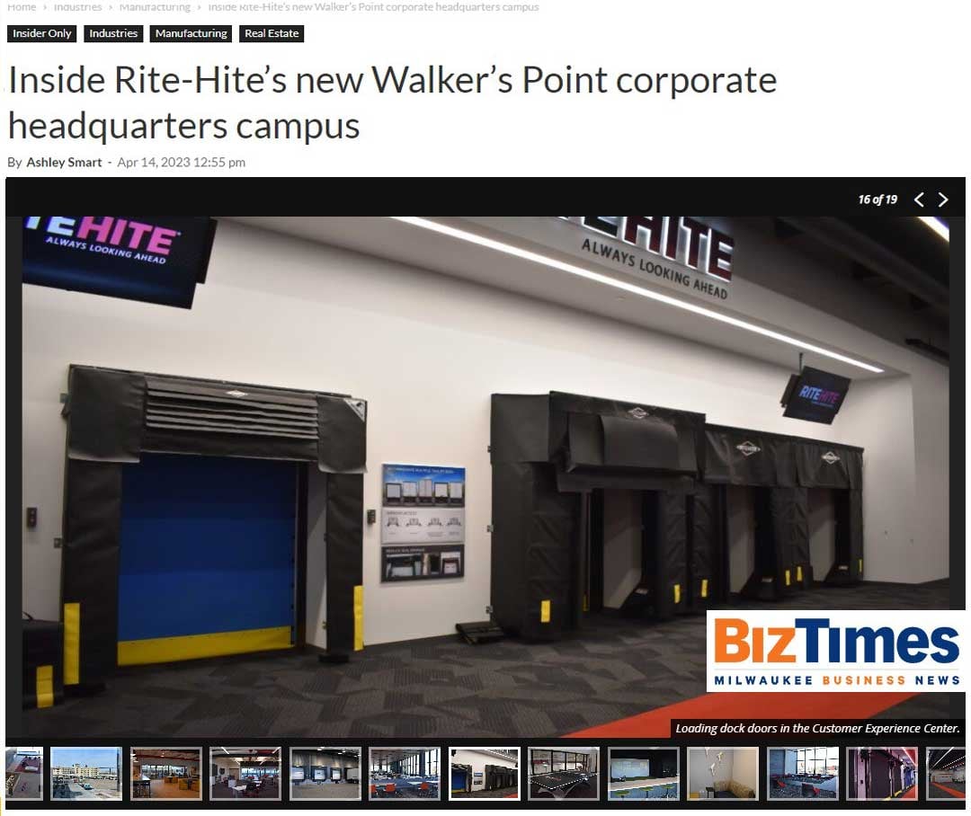 Corporate construction project: Rite-Hite Headquarters in Milwaukee WI