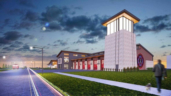 Public Safety Building Construction in Port Washington, Wisconsin