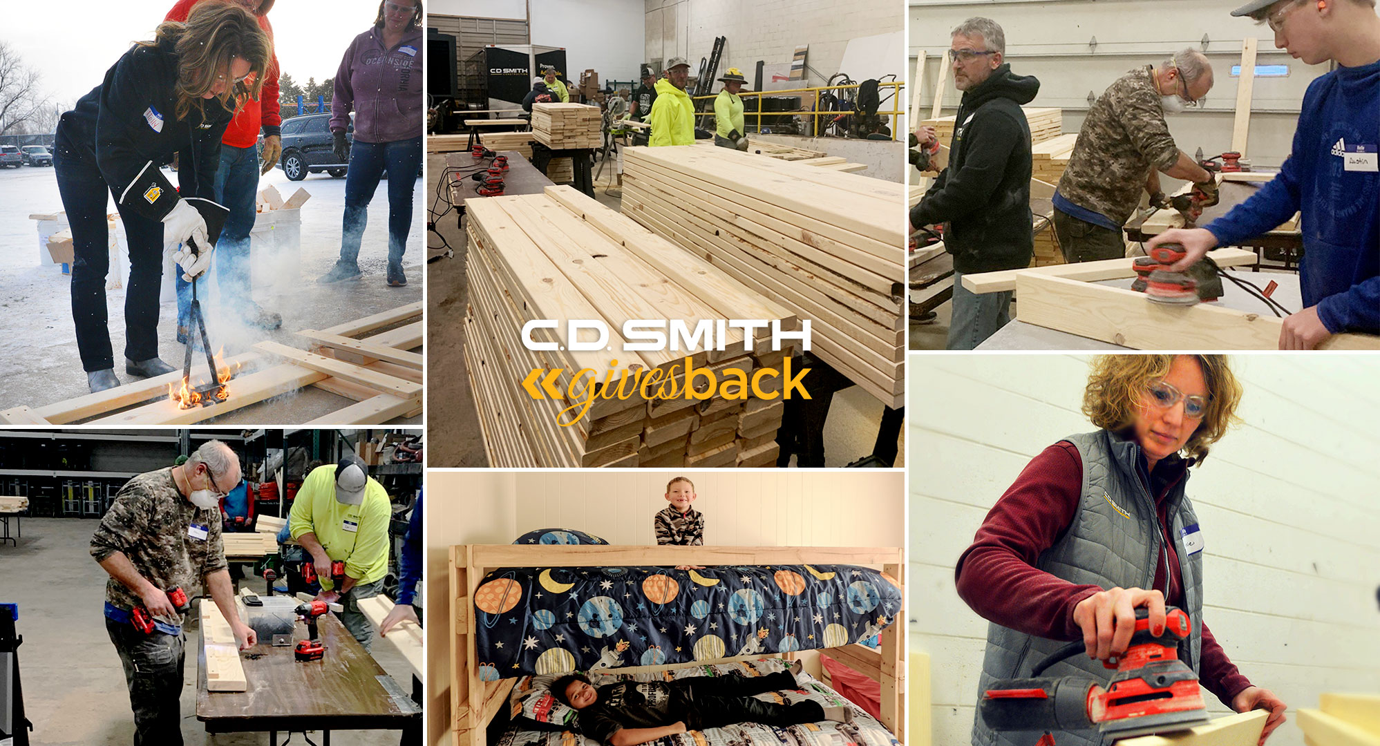 Sleep in Heavenly Peace (SHP) bed build gets 72 kids off the floor.